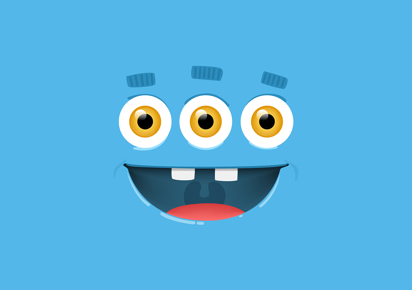 Blue Monster Wallpaper - Alfreedo free graphics download